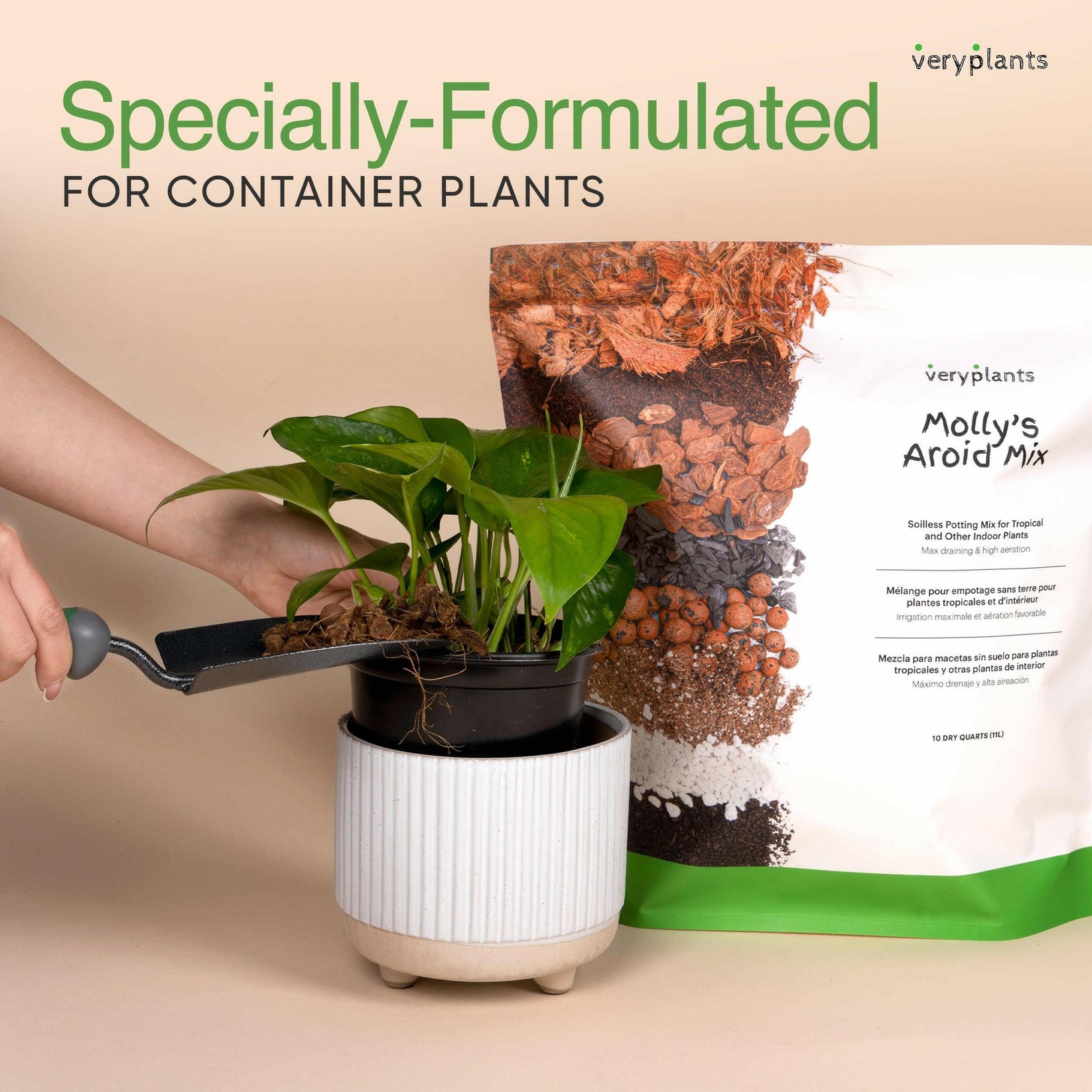 Molly's Aroid Mix - Premium Tropical Plant Soilless Potting Mix ...